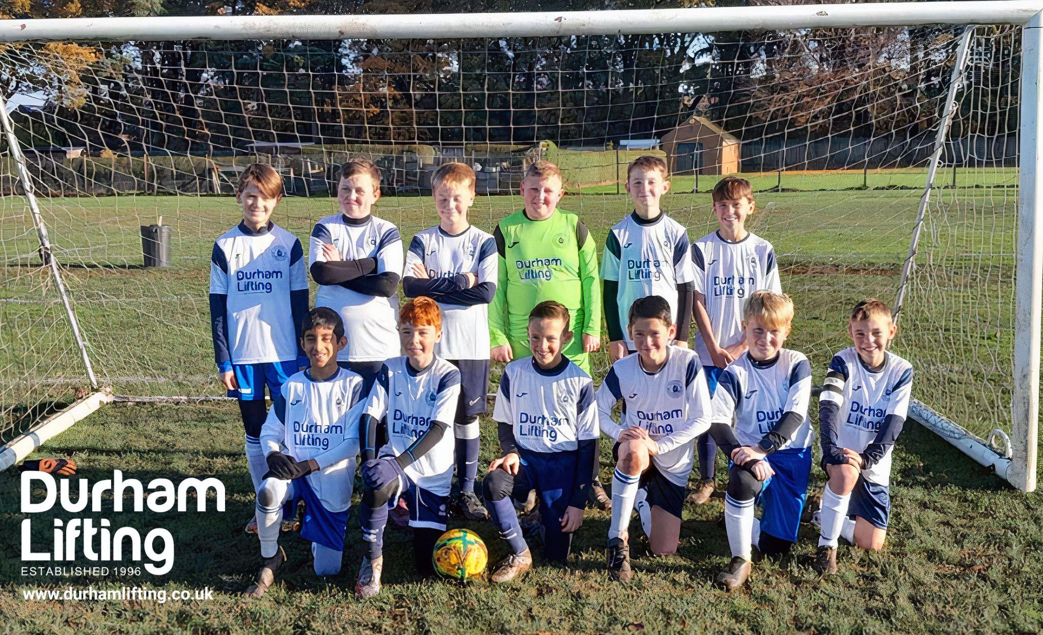 Durham Lifting Sponsors Marton FC's under 11 Football Team | Durham Lifting